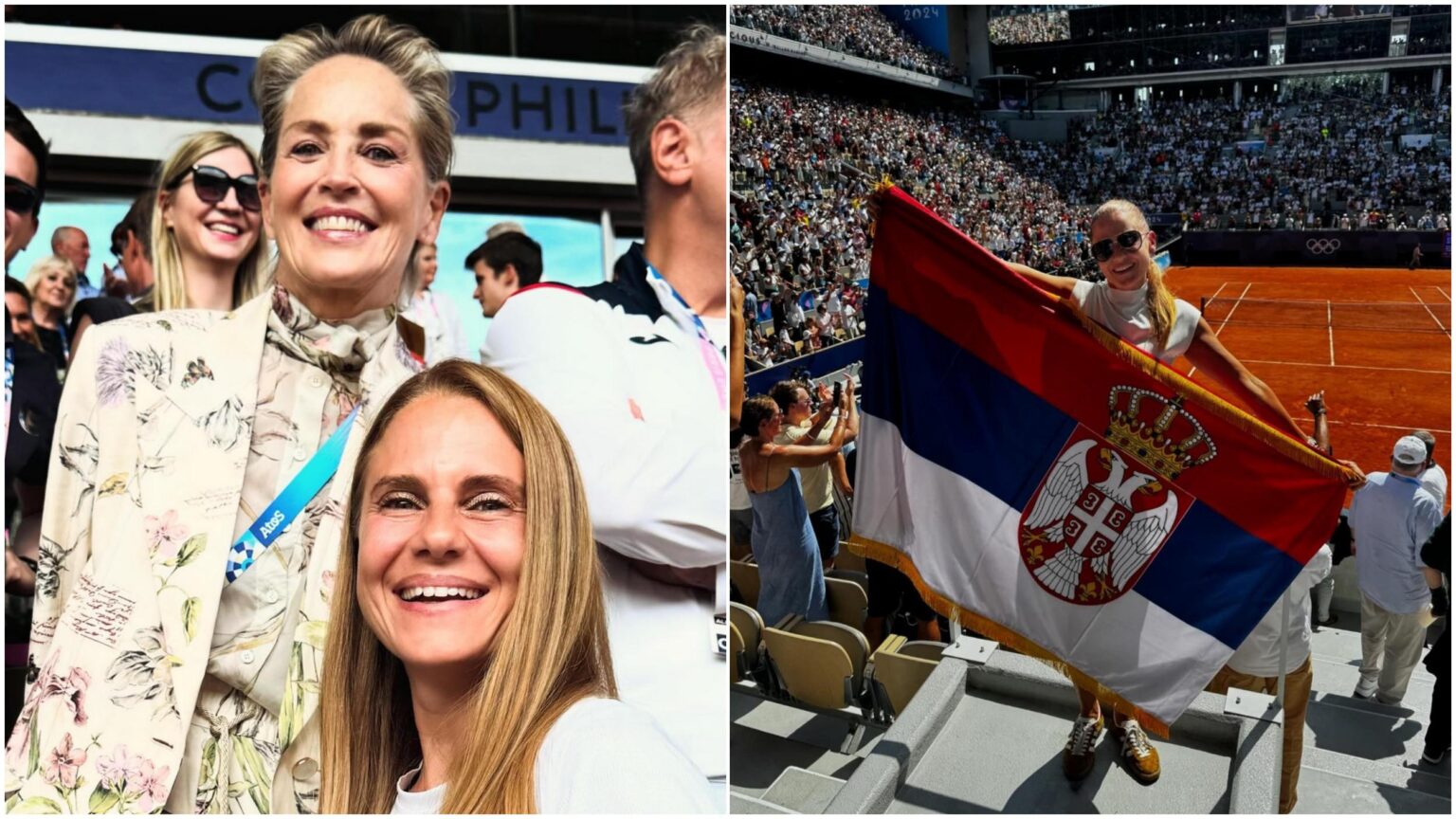 Marija Desivojević u Novakovoj loži nosi haljinu koja je savršenstvo